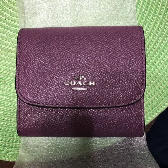 Coach | Bags | Nwt Coach Small Leather Lilac Purple Wallet | Poshmark